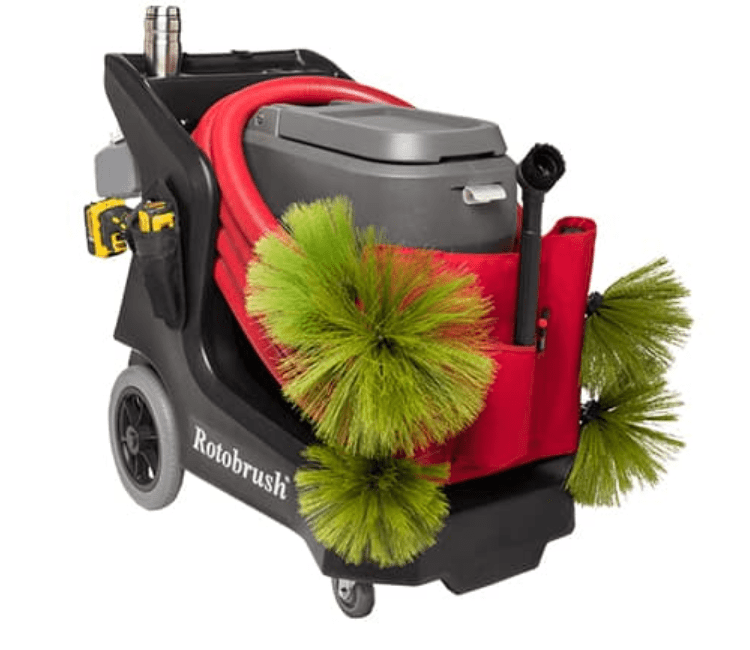 Rotobrush BrushBeast with SpeedTray Carrier Powerful and Portable Air Duct Cleaning Machine MEP Global